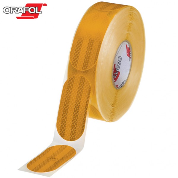 ORAFOL - ORALITE® VC104+ Segmented Reflective Tape (Tanker Ovals) - Yellow / 50mm x 50m Roll